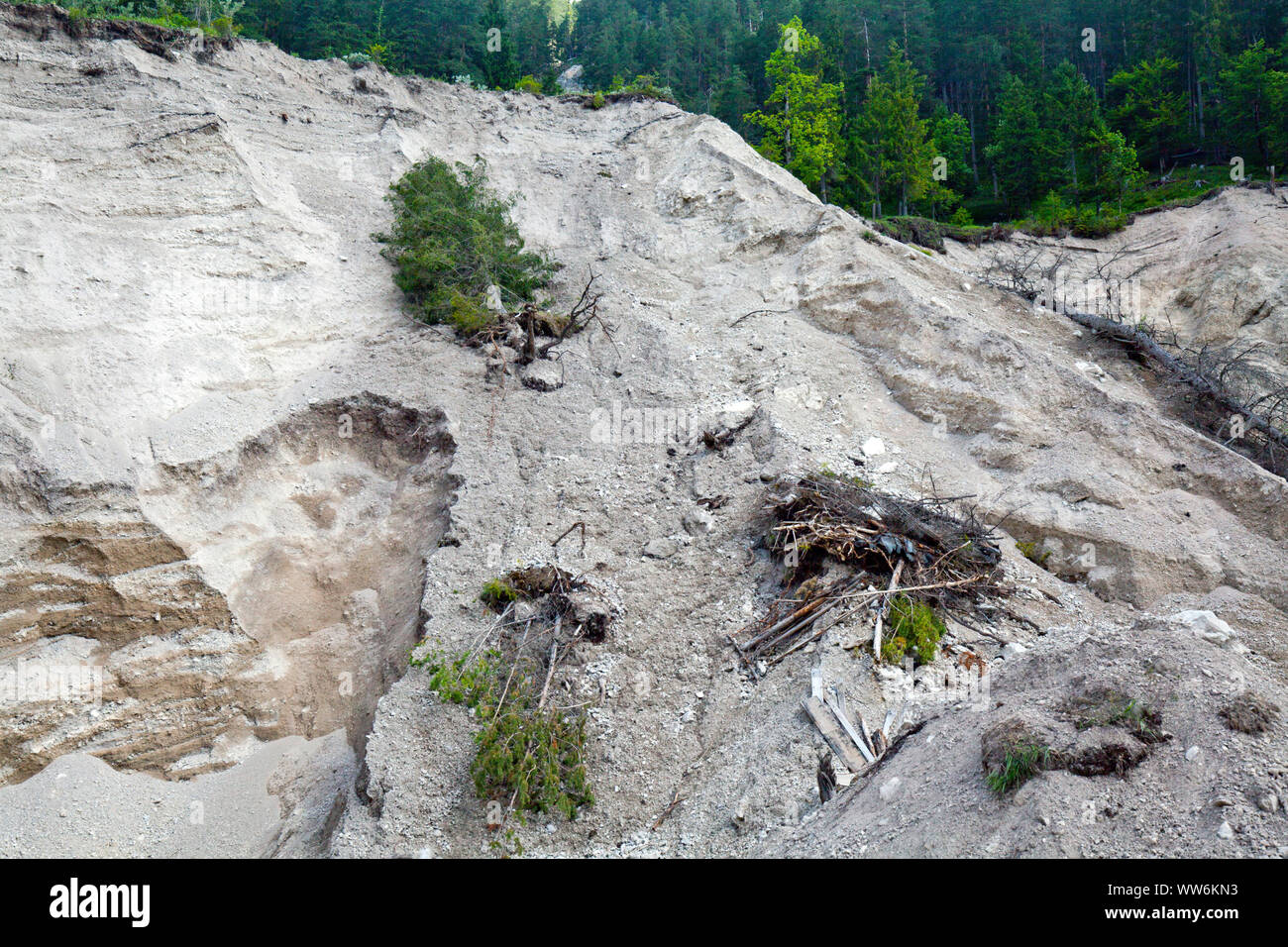 Landslide alps hi-res stock photography and images - Alamy