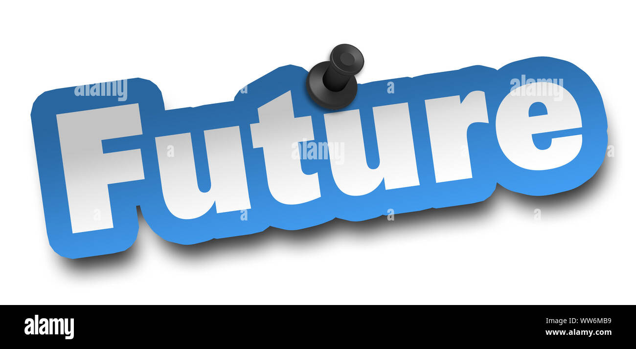 future concept 3d illustration isolated on white background Stock Photo ...