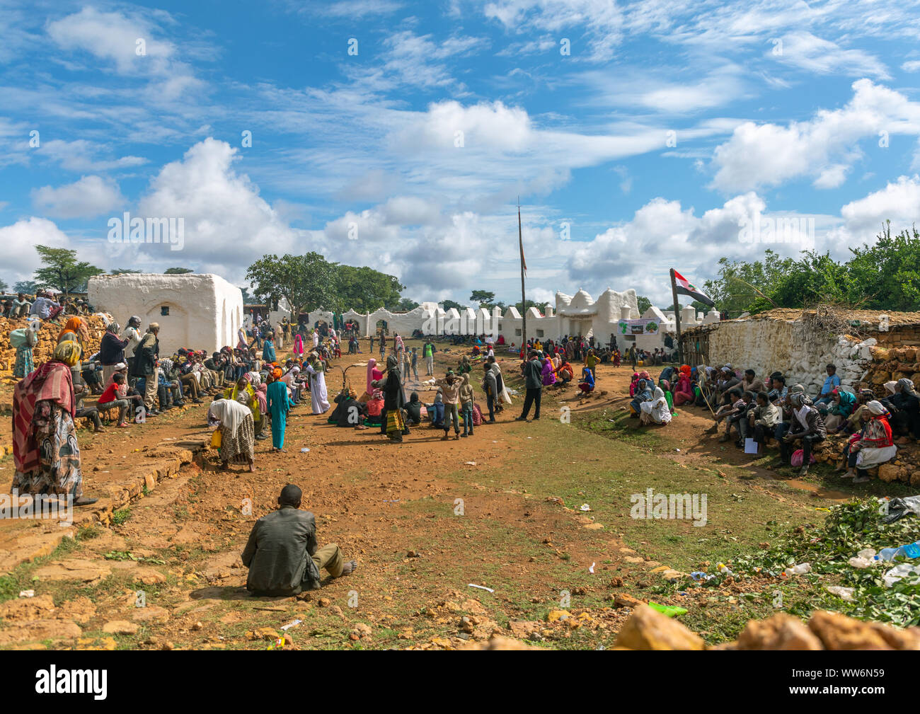 Oromo pilgrims in the shrine of sufi Sheikh Hussein , Oromia, Sheik ...