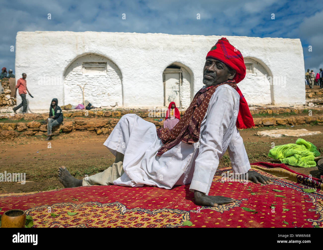 Oromo pilgrims in the shrine of sufi Sheikh Hussein , Oromia, Sheik ...