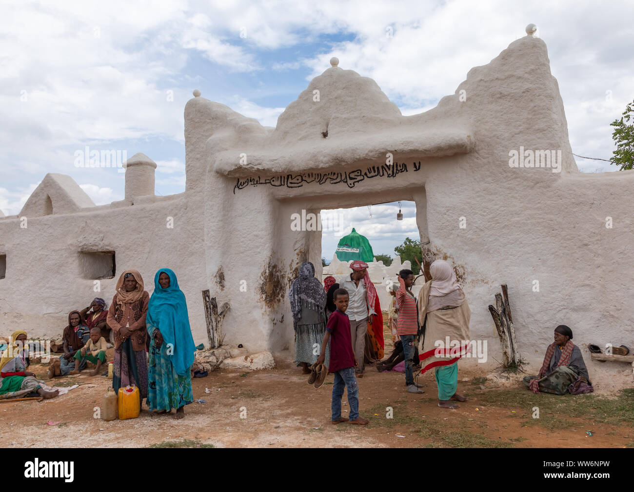 Gate of the shrine which hosts the tomb of sufi Sheikh Hussein , Oromia ...
