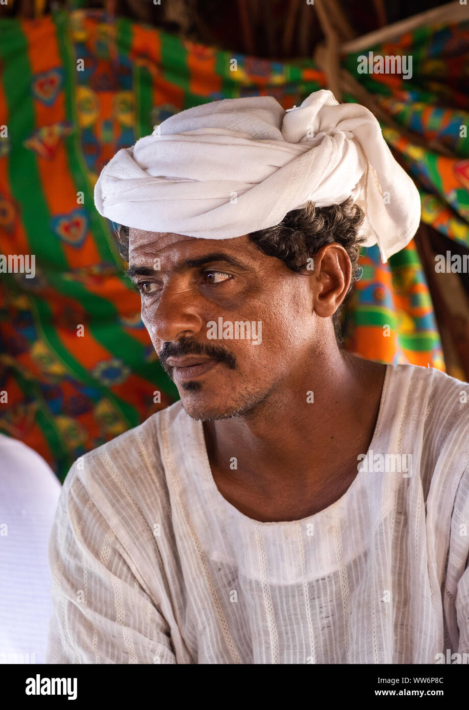 Portrait of a Rashaida tribe man, Northern Red Sea, Massawa, Eritrea ...