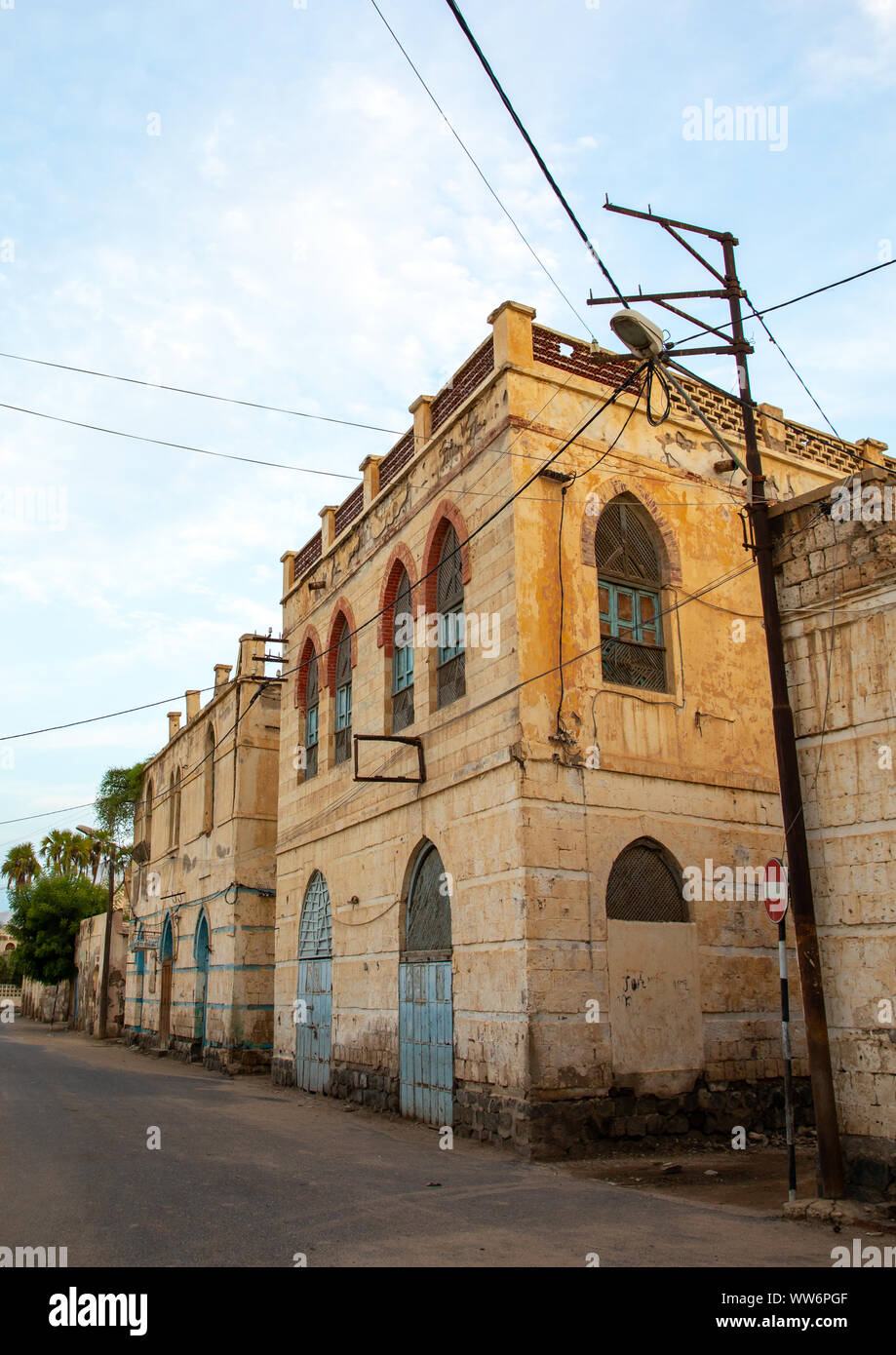 old Ottoman architecture building, Northern Red Sea, Massawa, Eritrea ...