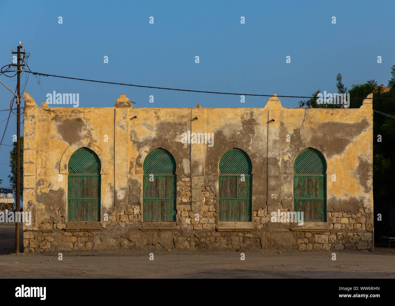 Ottoman architecture house, Northern Red Sea, Massawa, Eritrea Stock ...