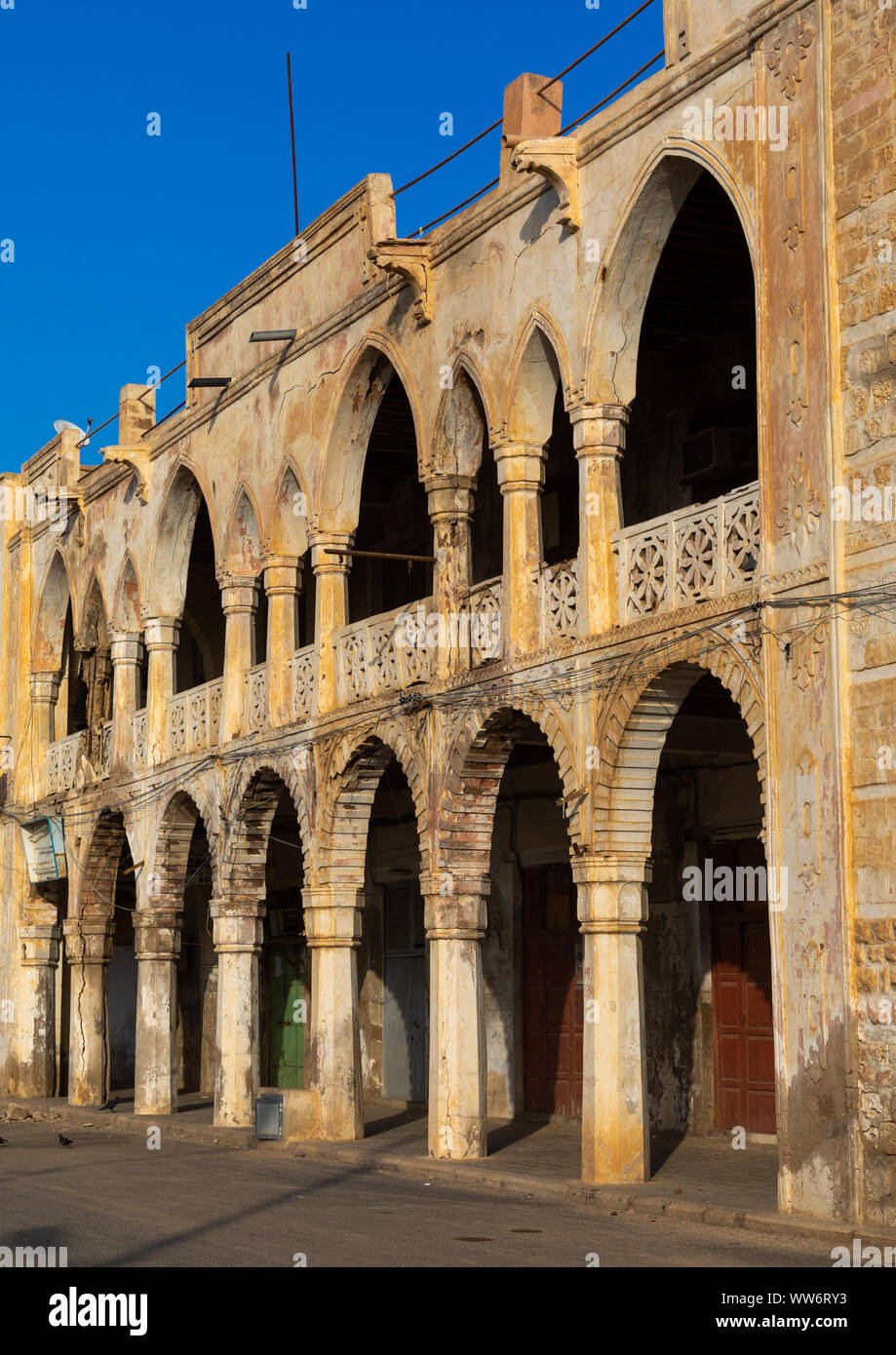Old ottoman architecture building, Northern Red Sea, Massawa, Eritrea ...