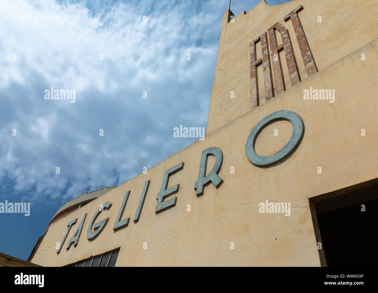Futurist architecture of the FIAT tagliero service station built in ...