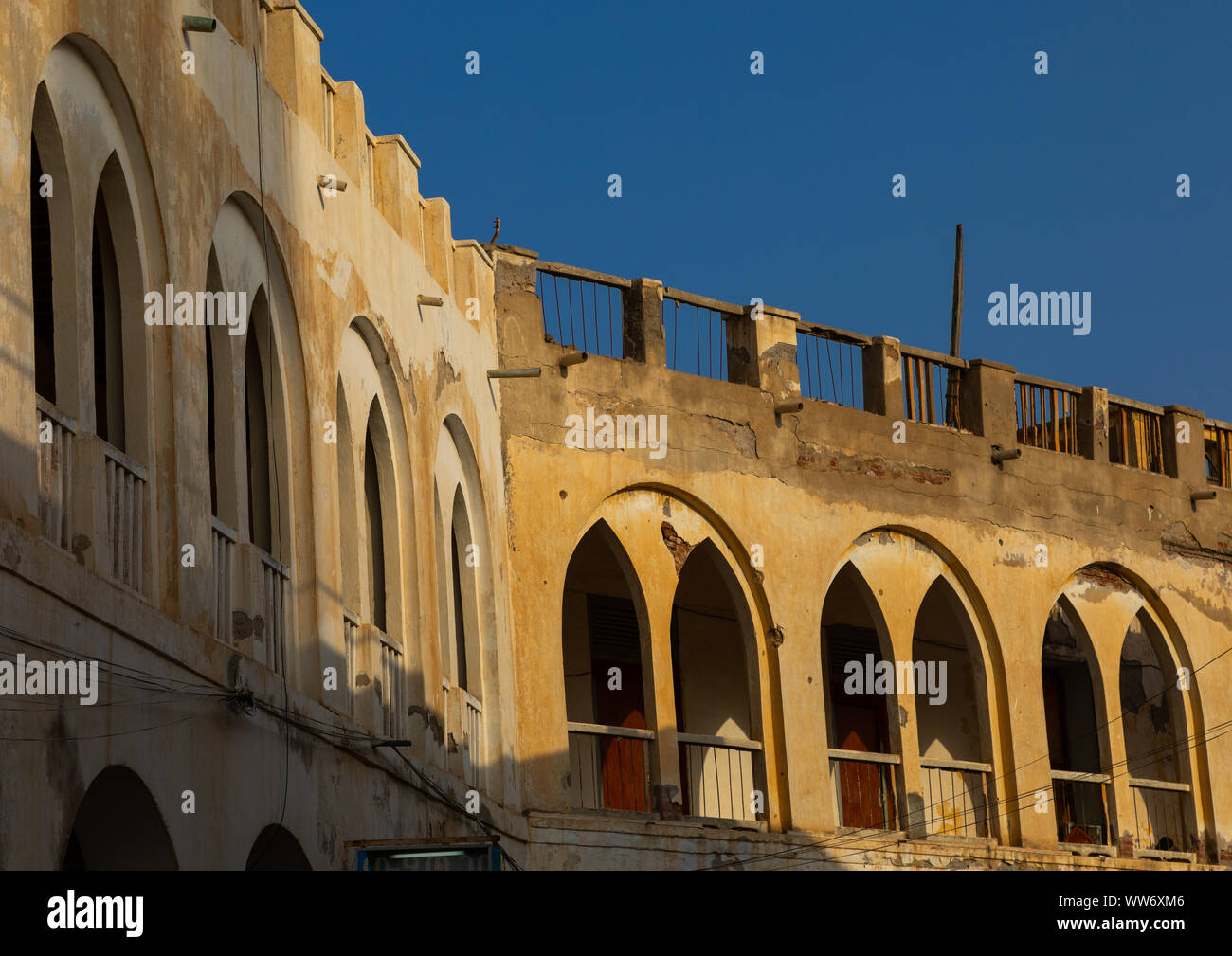 Old ottoman architecture building, Northern Red Sea, Massawa, Eritrea ...