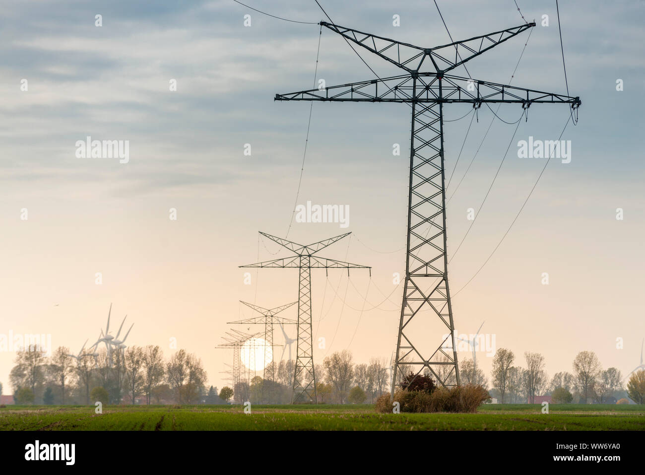 Overhead line near emden hi-res stock photography and images - Alamy