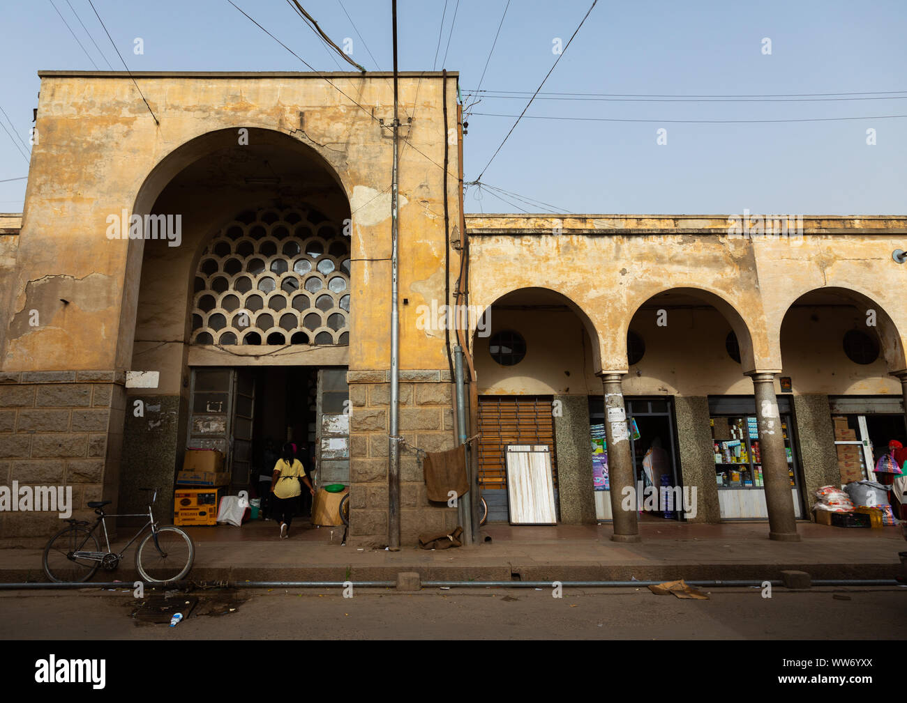 Old market from the italian colonial times, Central region, Asmara ...
