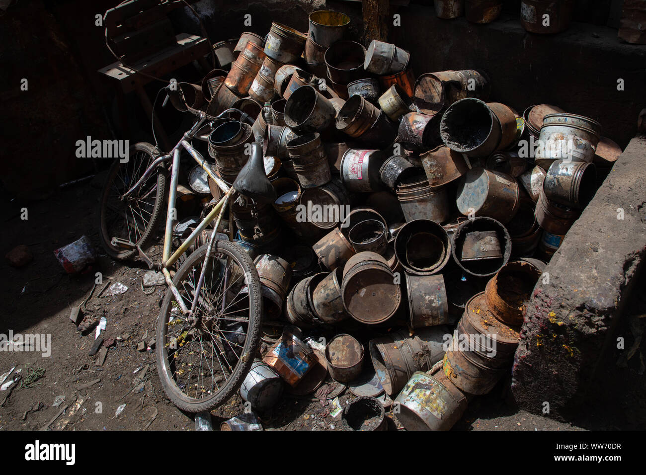 Medebar metal market, Central region, Asmara, Eritrea Stock Photo - Alamy