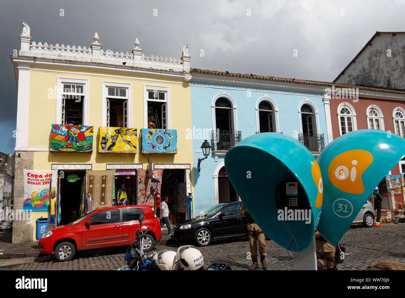 Various faces of Salvador, the first of Brazil's three capitals Stock ...