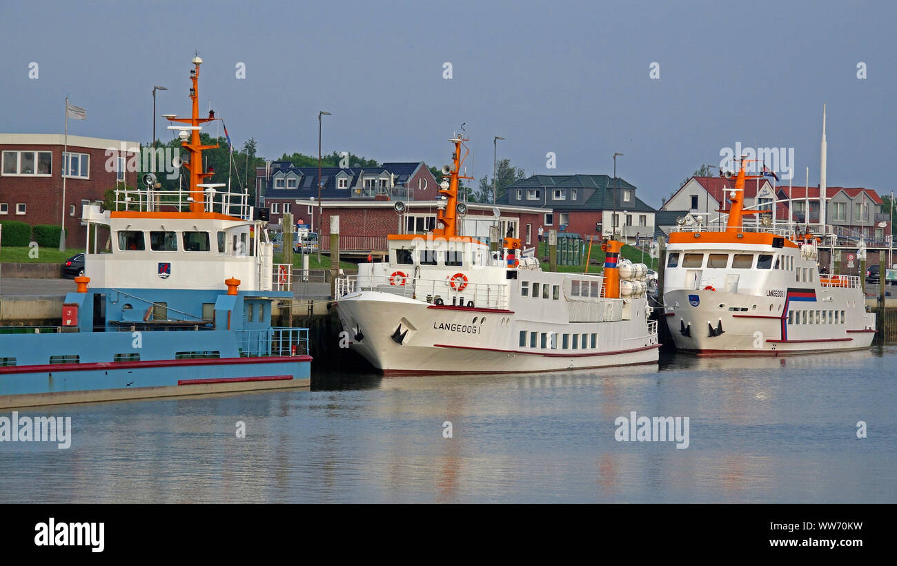Port of Bensersiel at Esens, East Frisia, Lower Saxony, Germany Stock ...