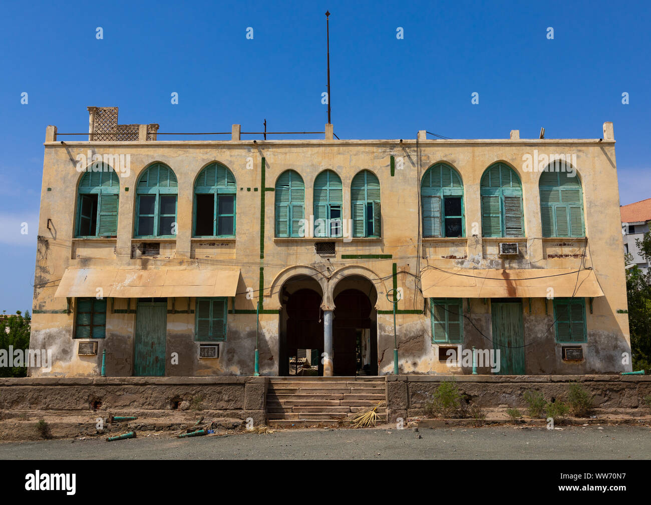 Old ottoman architecture building, Northern Red Sea, Massawa, Eritrea ...