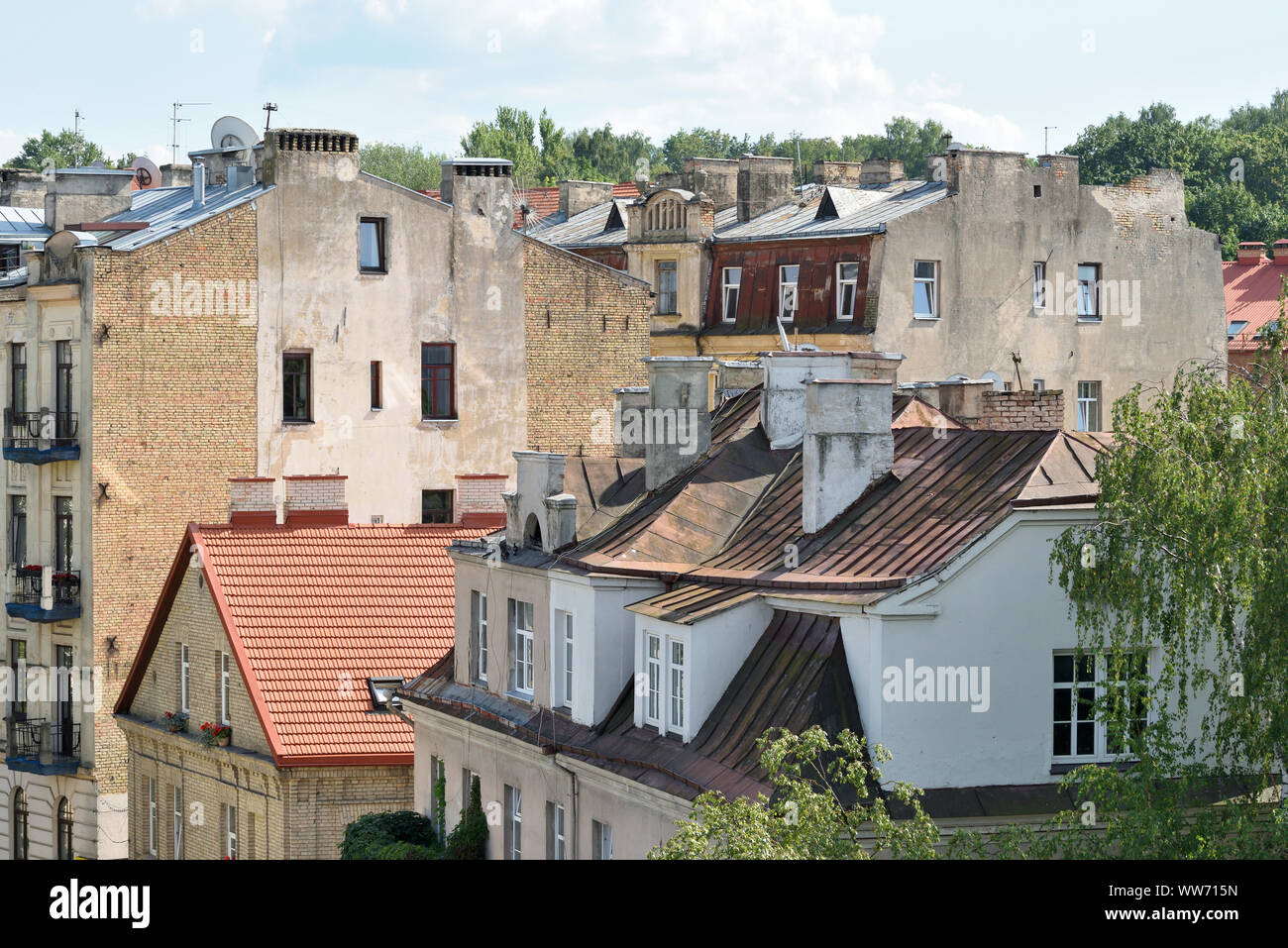Architecture of Vilnius Old Town, Lithuania, East Europe Stock Photo ...