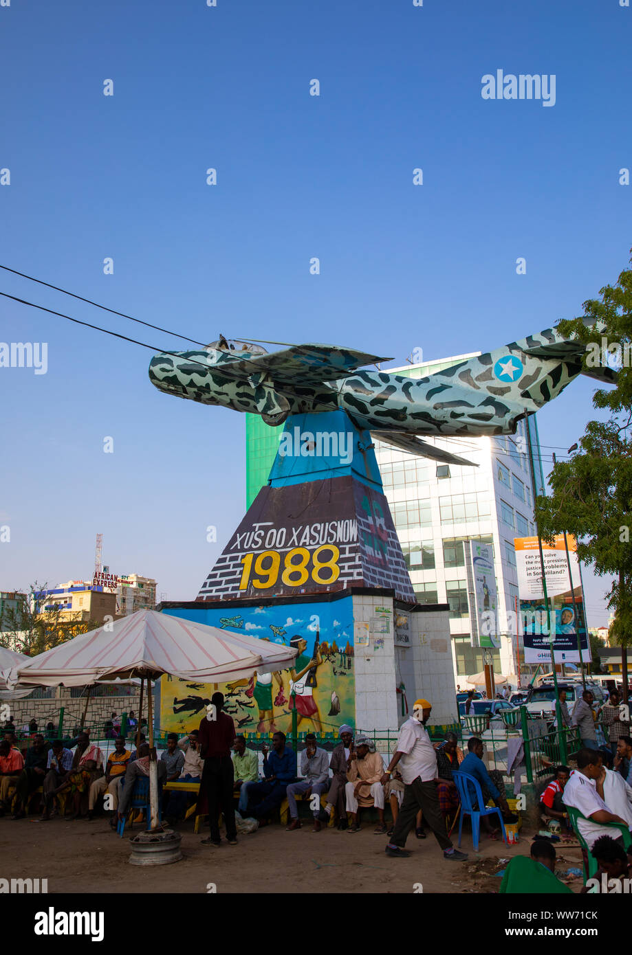 MIG monument commemorating somaliland's breakaway from the rest of ...