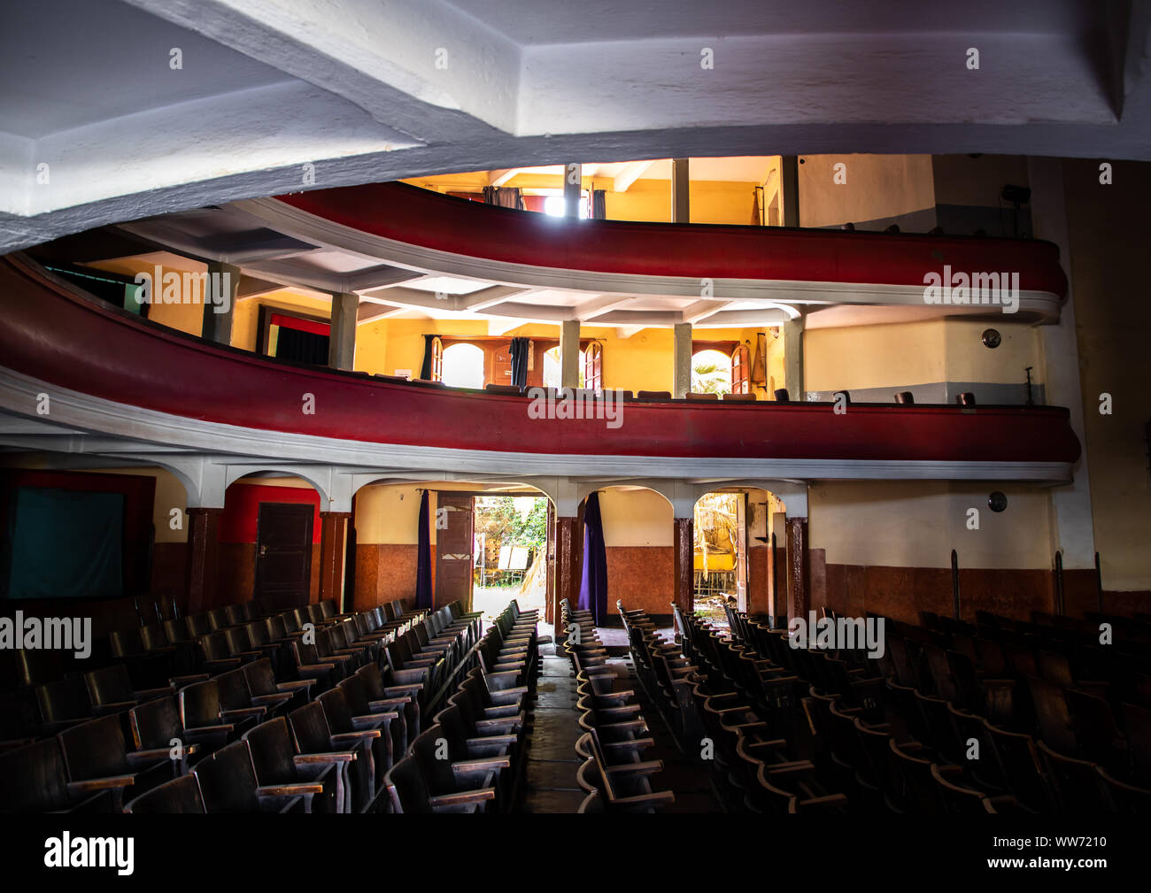 Inside the old opera house from the italian colonial times, Central ...