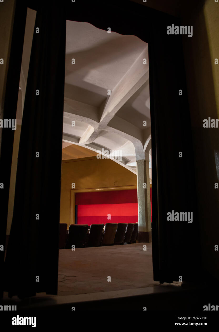 Inside the old opera house from the italian colonial times, Central ...
