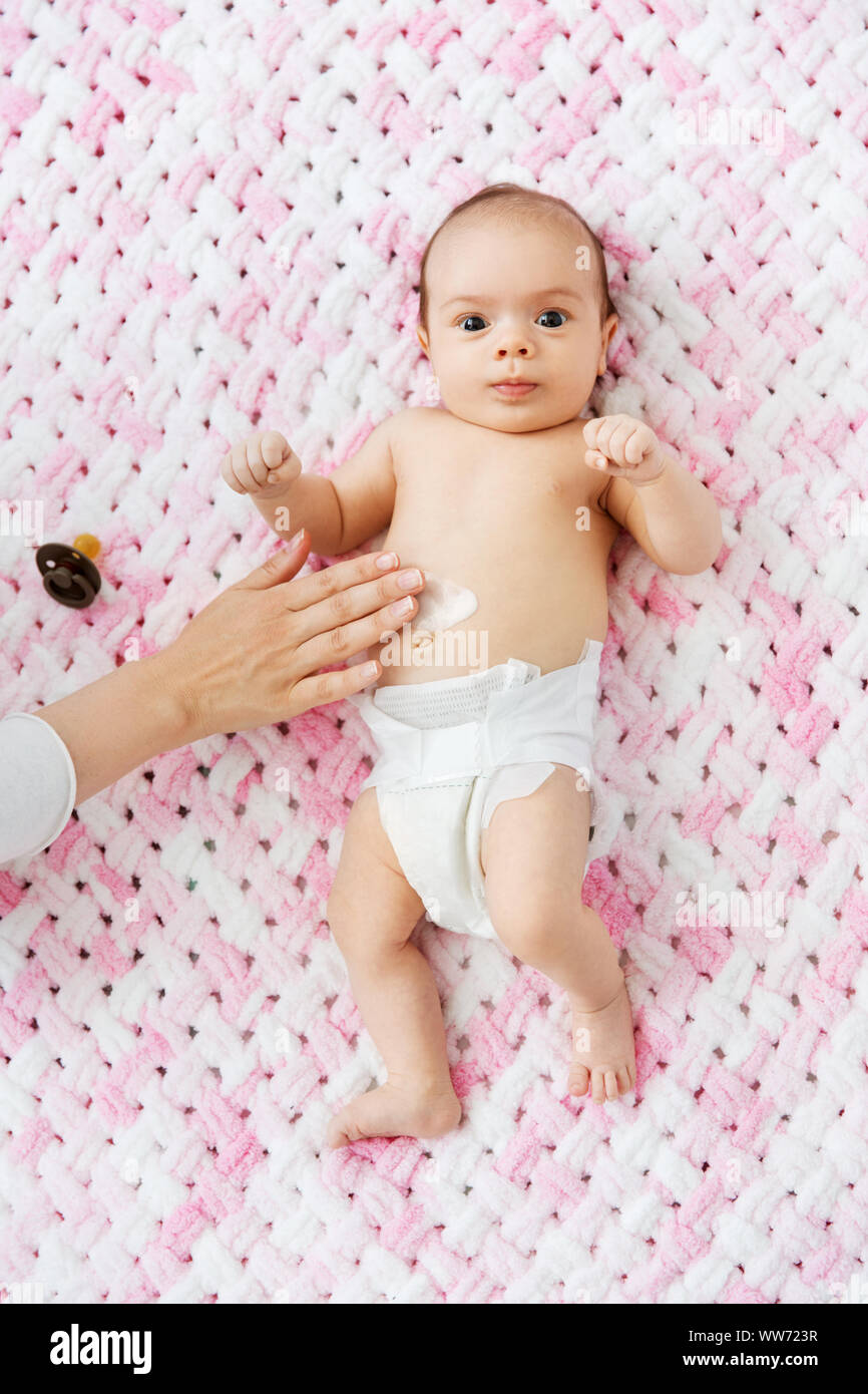 Baby hand top view hi-res stock photography and images - Alamy