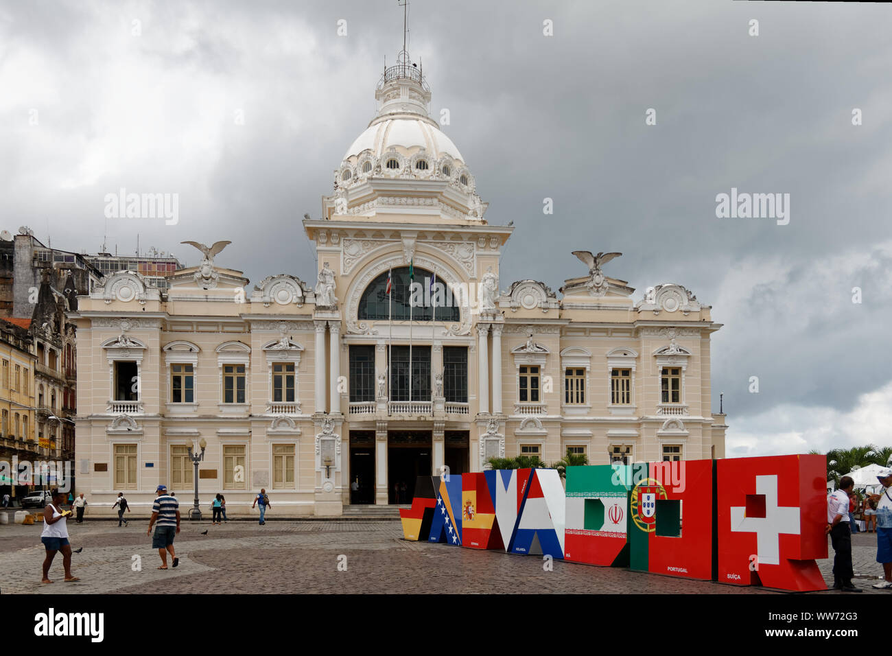 Various faces of Salvador, the first of Brazil's three capitals Stock ...