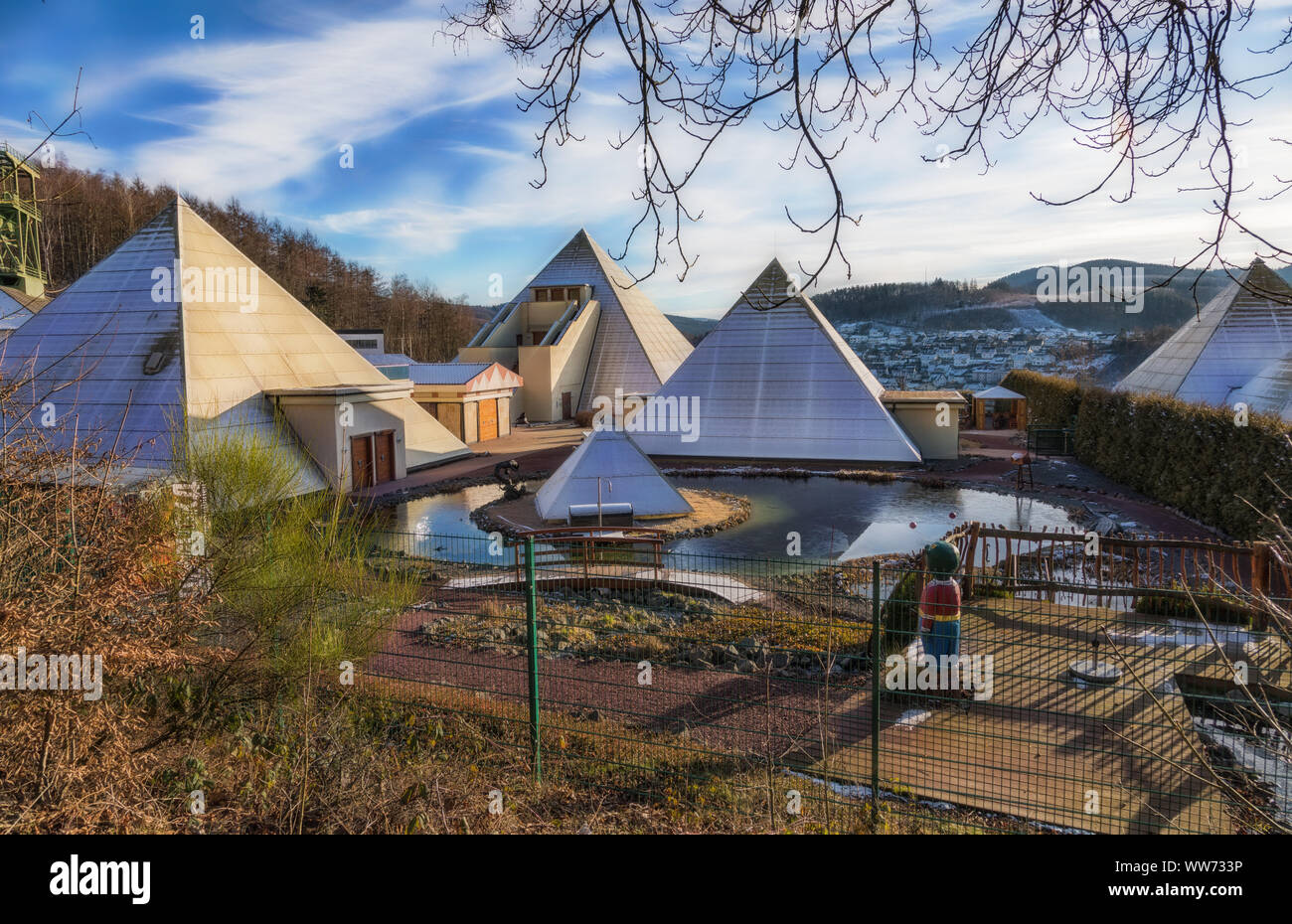The pyramid park in Lennestadt - Germany Stock Photo - Alamy