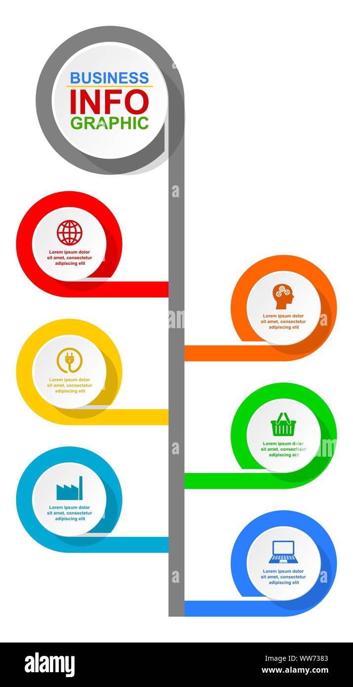 Modern design business vector floral infographic template for ...