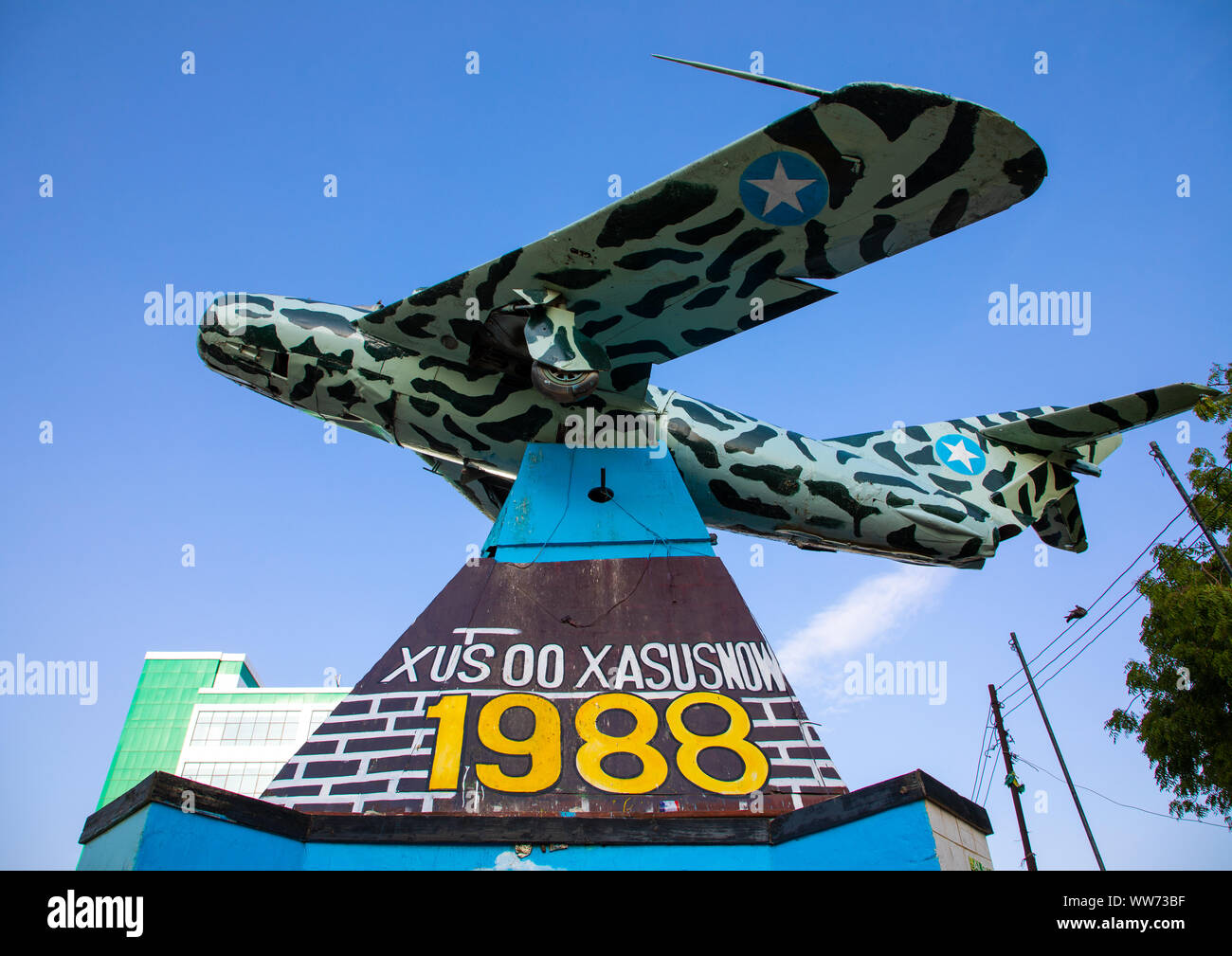 MIG monument commemorating somaliland's breakaway from the rest of ...