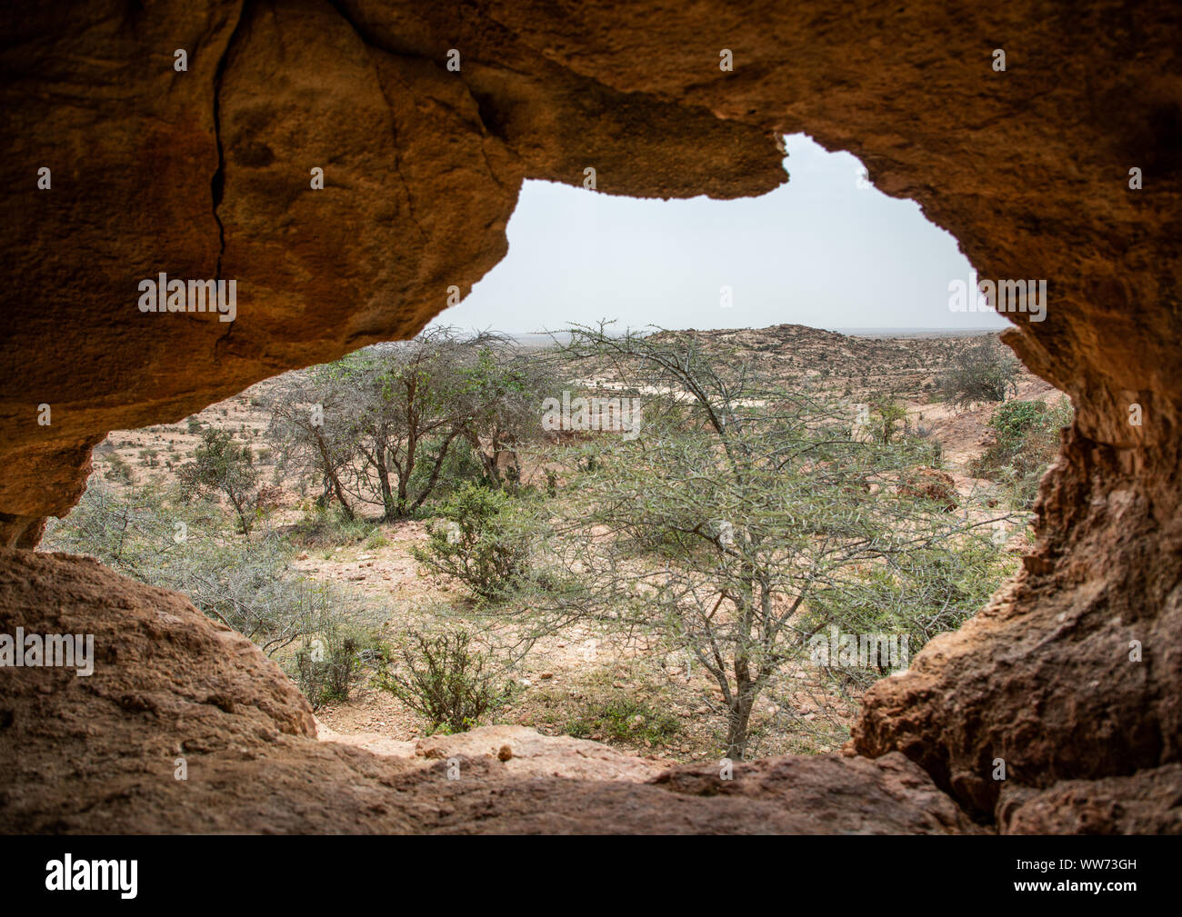 Landscape of the laas geel area, Woqooyi Galbeed, Laas Geel, Somaliland ...