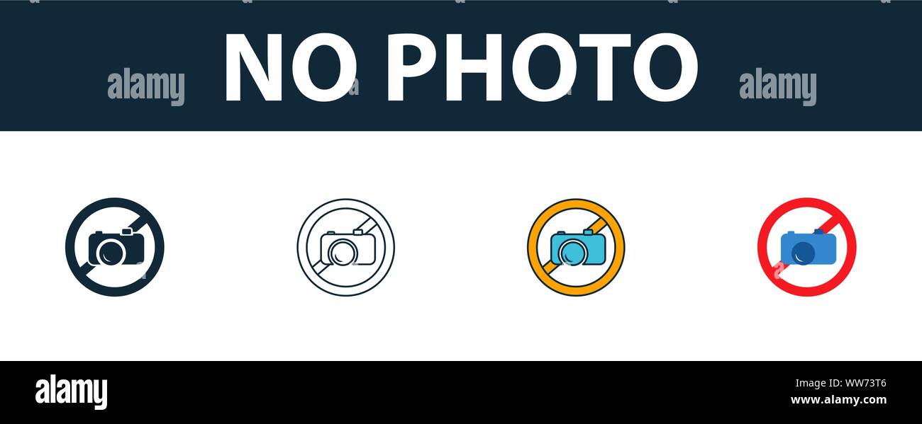 No Photo icon. Thin line outline style from shopping center sign icons ...