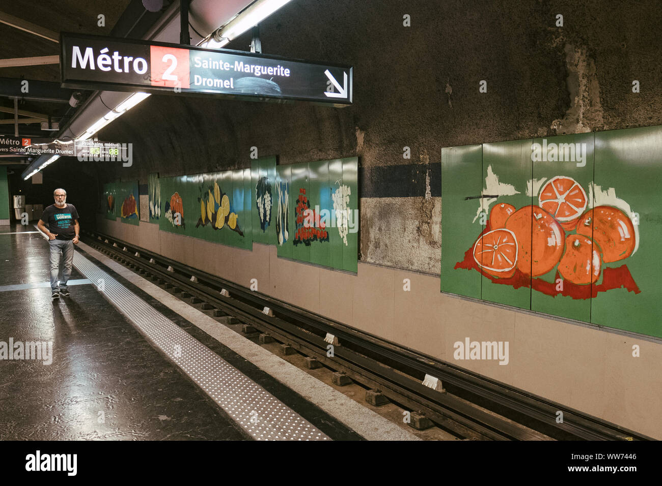 Metro in Marseille, France Stock Photo - Alamy