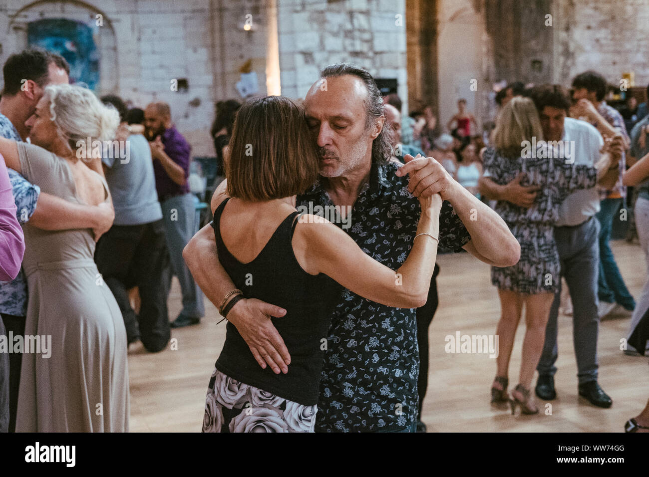 Tango Festival in an old church in Arles, France Stock Photo - Alamy