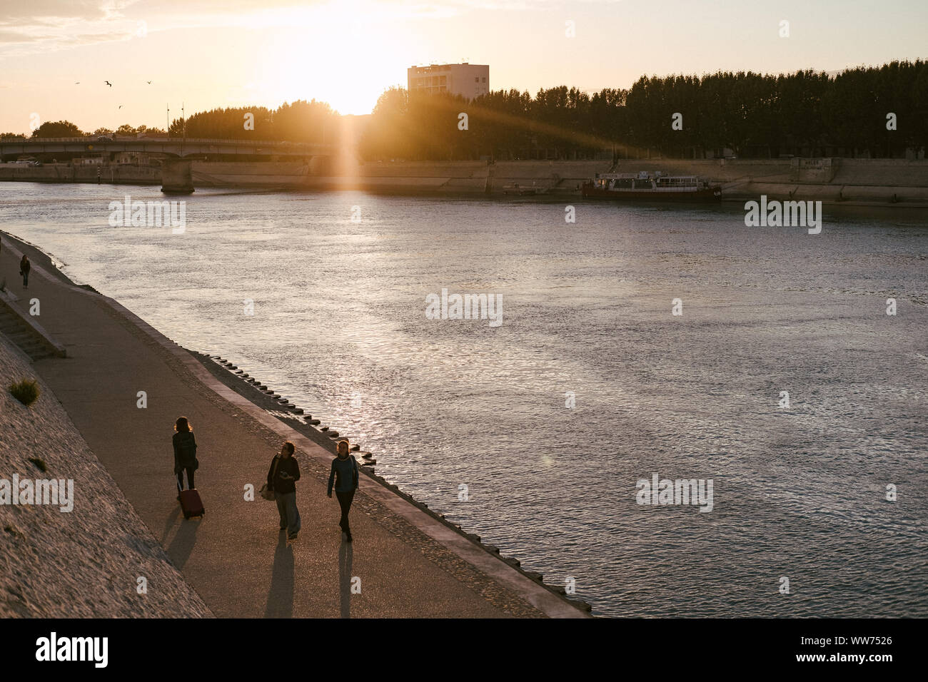On the banks of the rhone in arles hi-res stock photography and images ...
