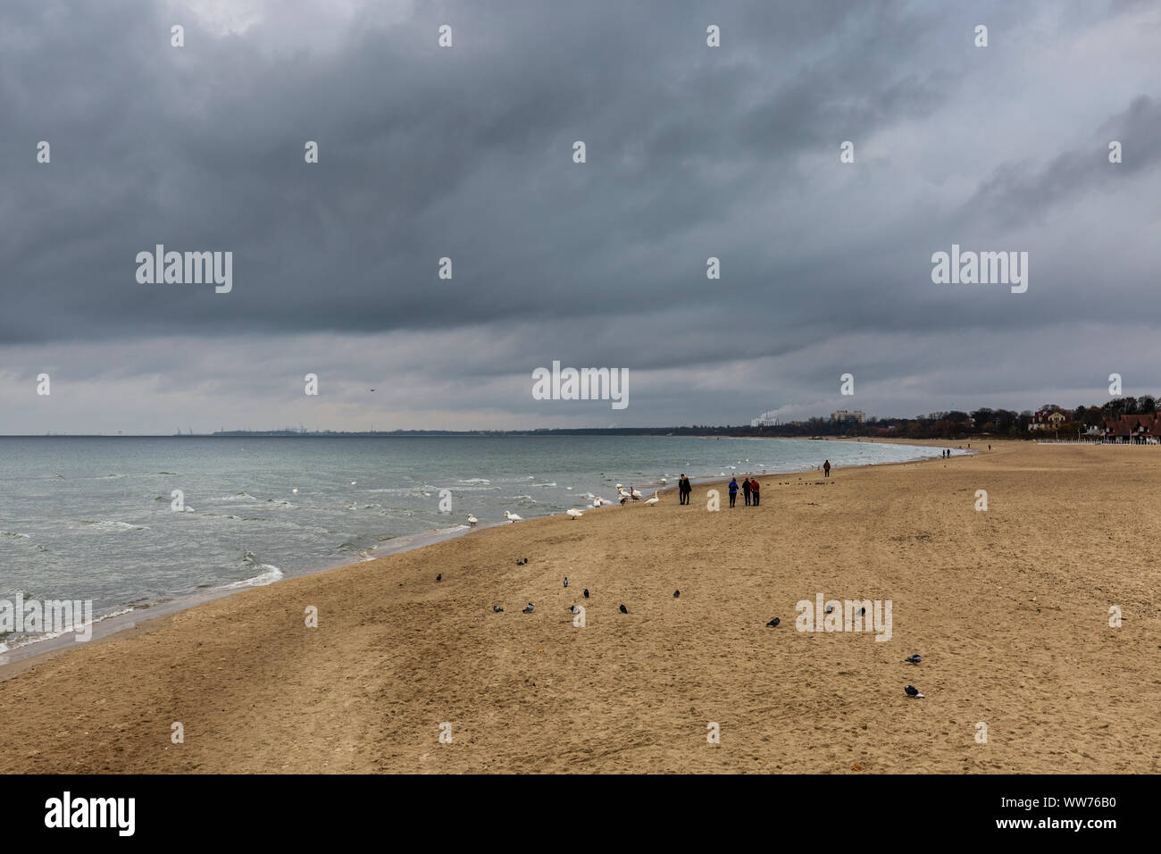 Europe, Poland, Pomerania, Sopot / Zoppot beach Stock Photo - Alamy