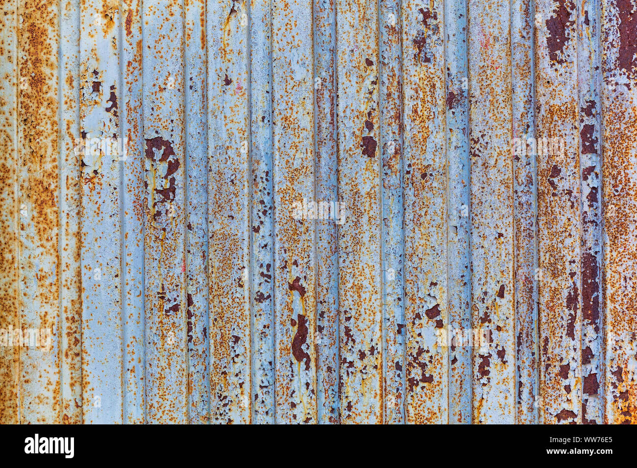 Metal Rust Damage at Corrugated Structure of Container Stock Photo - Alamy