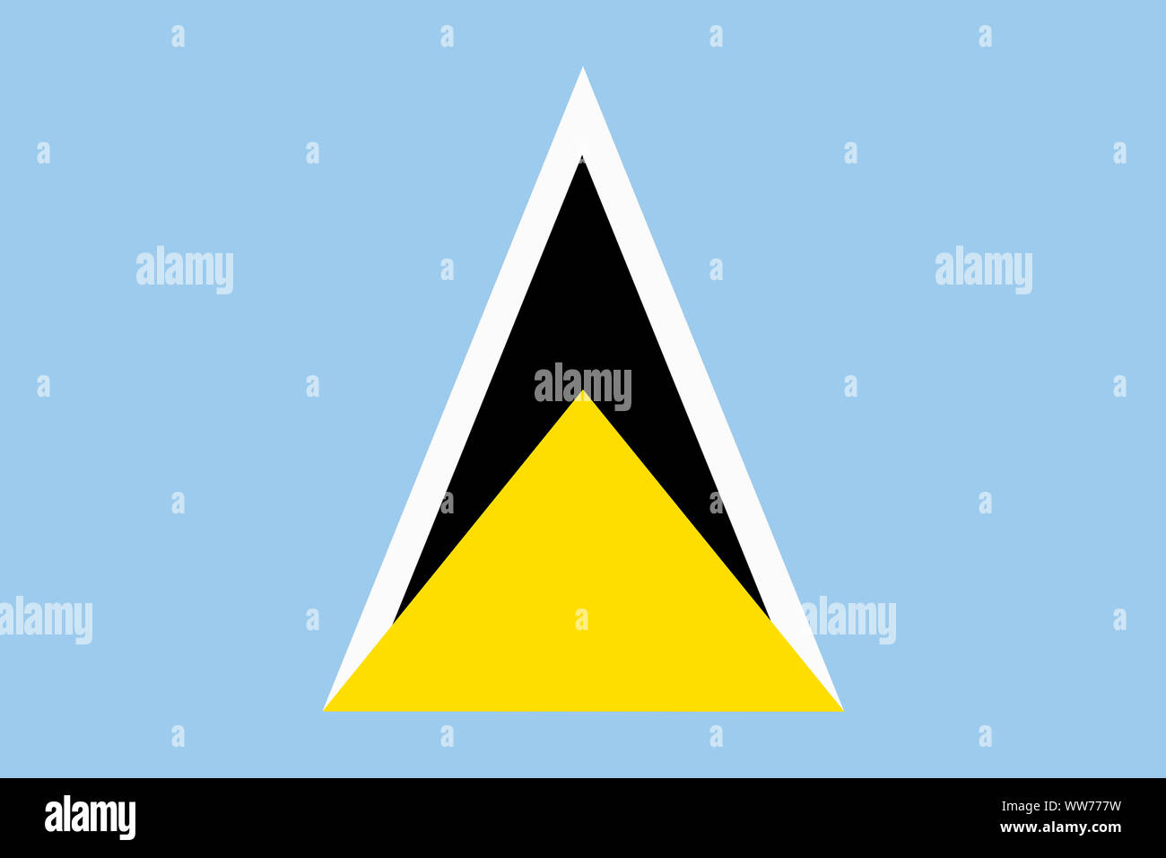 Saint lucia national flag hi-res stock photography and images - Alamy