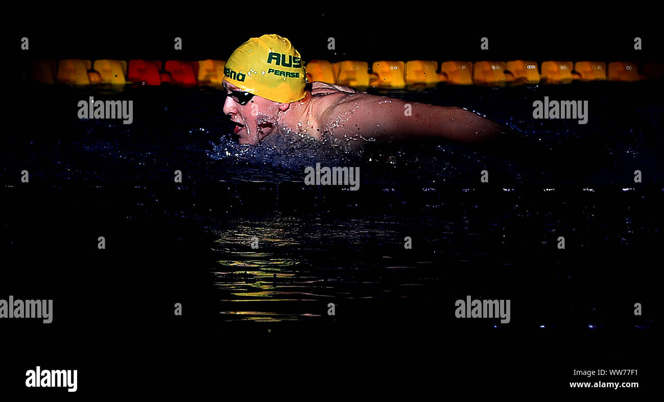 Australia's Col Pearse warms up during day five of the World Para ...