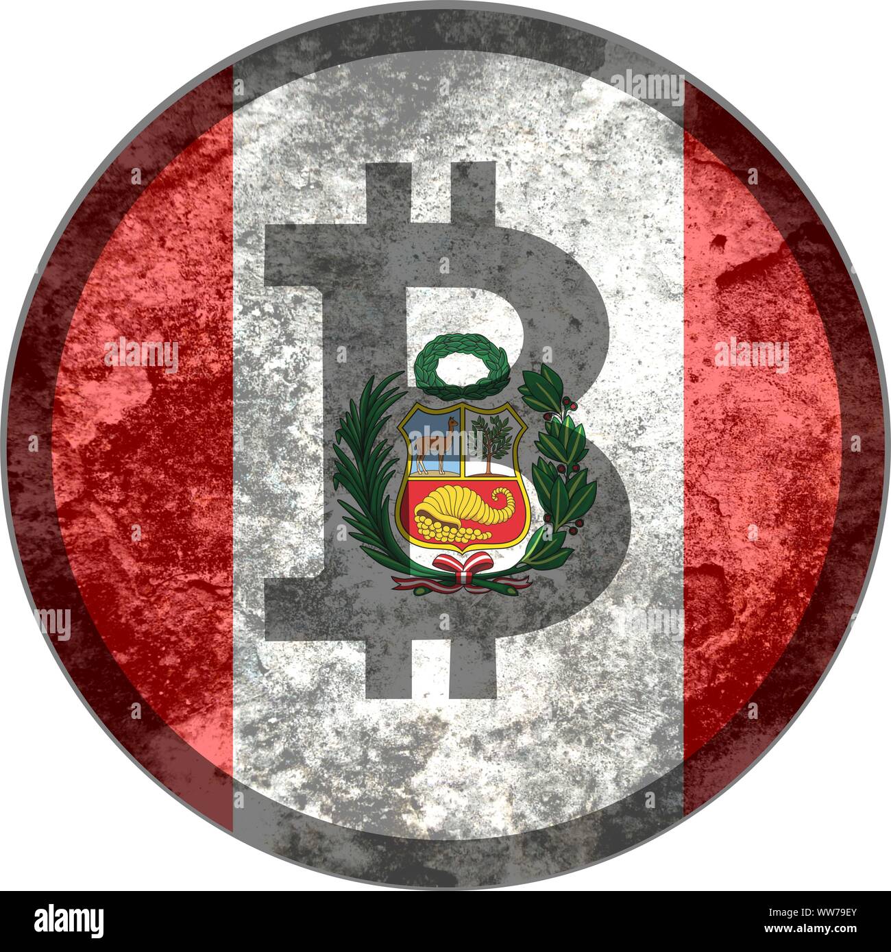 Peru flag, Peruvian flag in the colors red and white Stock Photo - Alamy