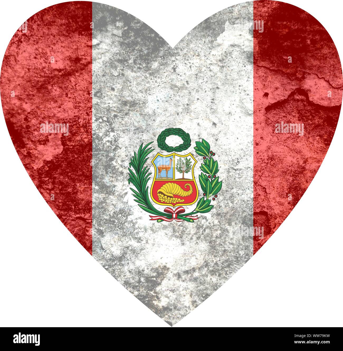 Peru flag, Peruvian flag in the colors red and white Stock Photo - Alamy