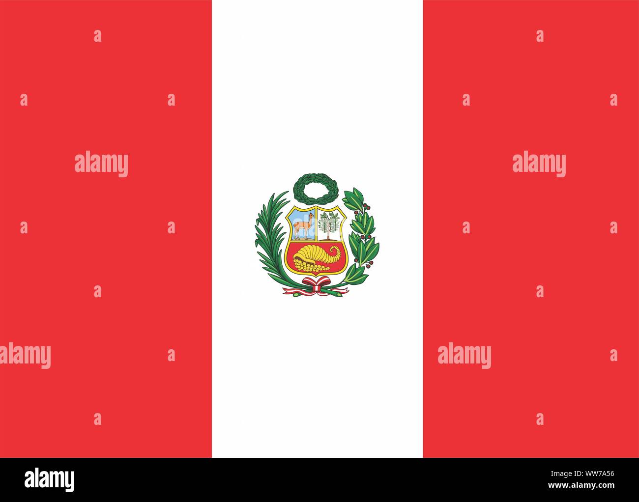 Peru flag, Peruvian flag in the colors red and white Stock Photo - Alamy