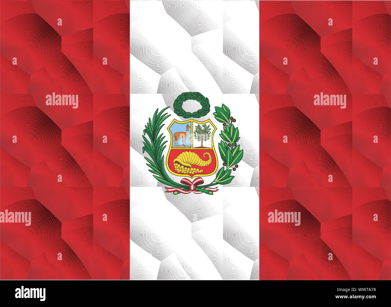 Peru flag, Peruvian flag in the colors red and white Stock Photo - Alamy