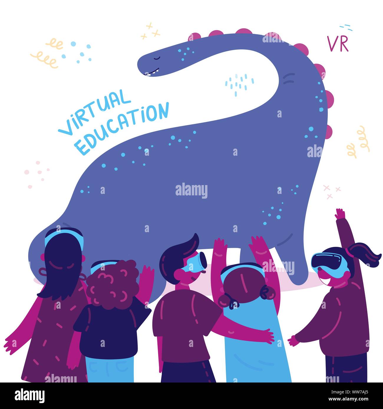 Children vr Stock Vector Images - Alamy