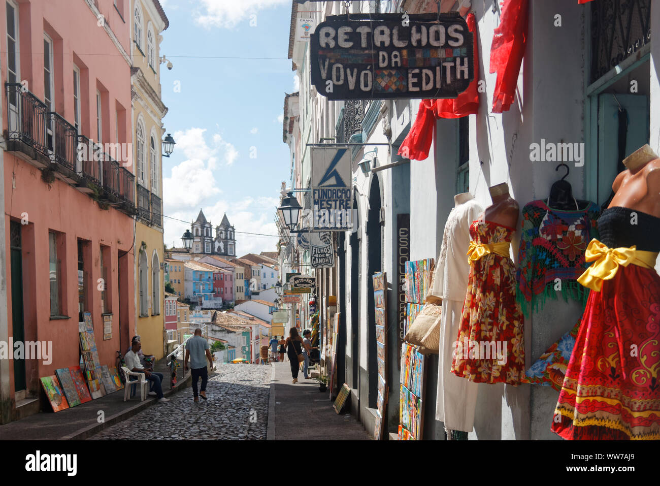 Various faces of Salvador, the first of Brazil's three capitals Stock ...