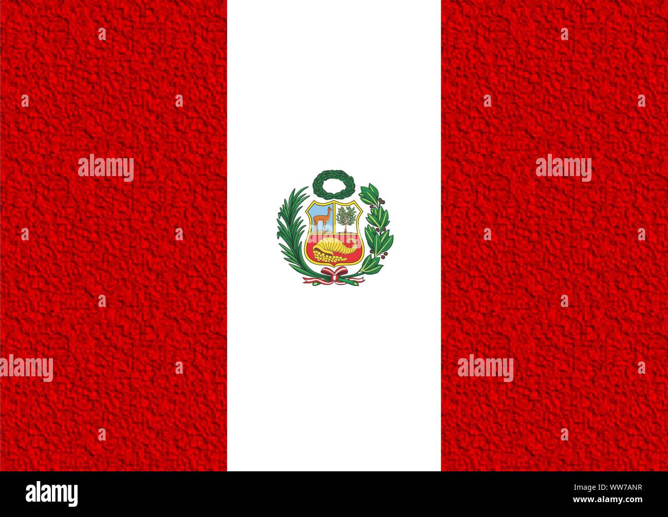 Peru flag, Peruvian flag in the colors red and white Stock Photo - Alamy