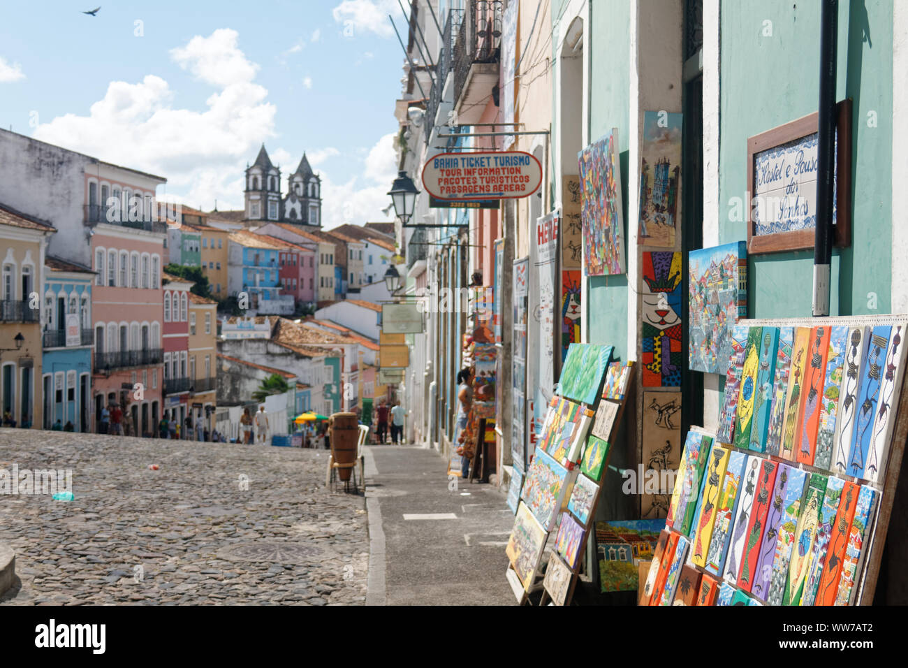 Various faces of Salvador, the first of Brazil's three capitals Stock ...