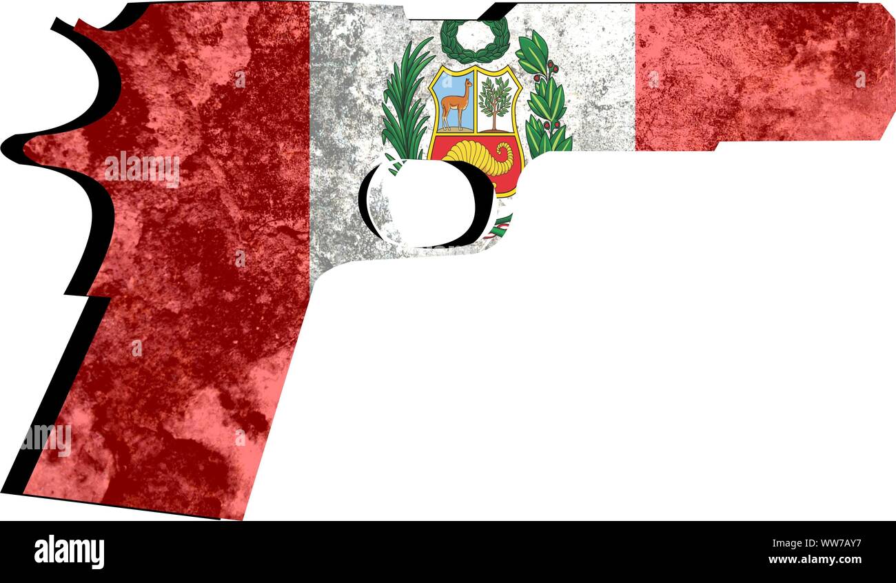 Peru flag, Peruvian flag in the colors red and white Stock Photo - Alamy