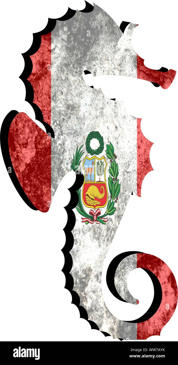 Peru flag, Peruvian flag in the colors red and white Stock Photo - Alamy