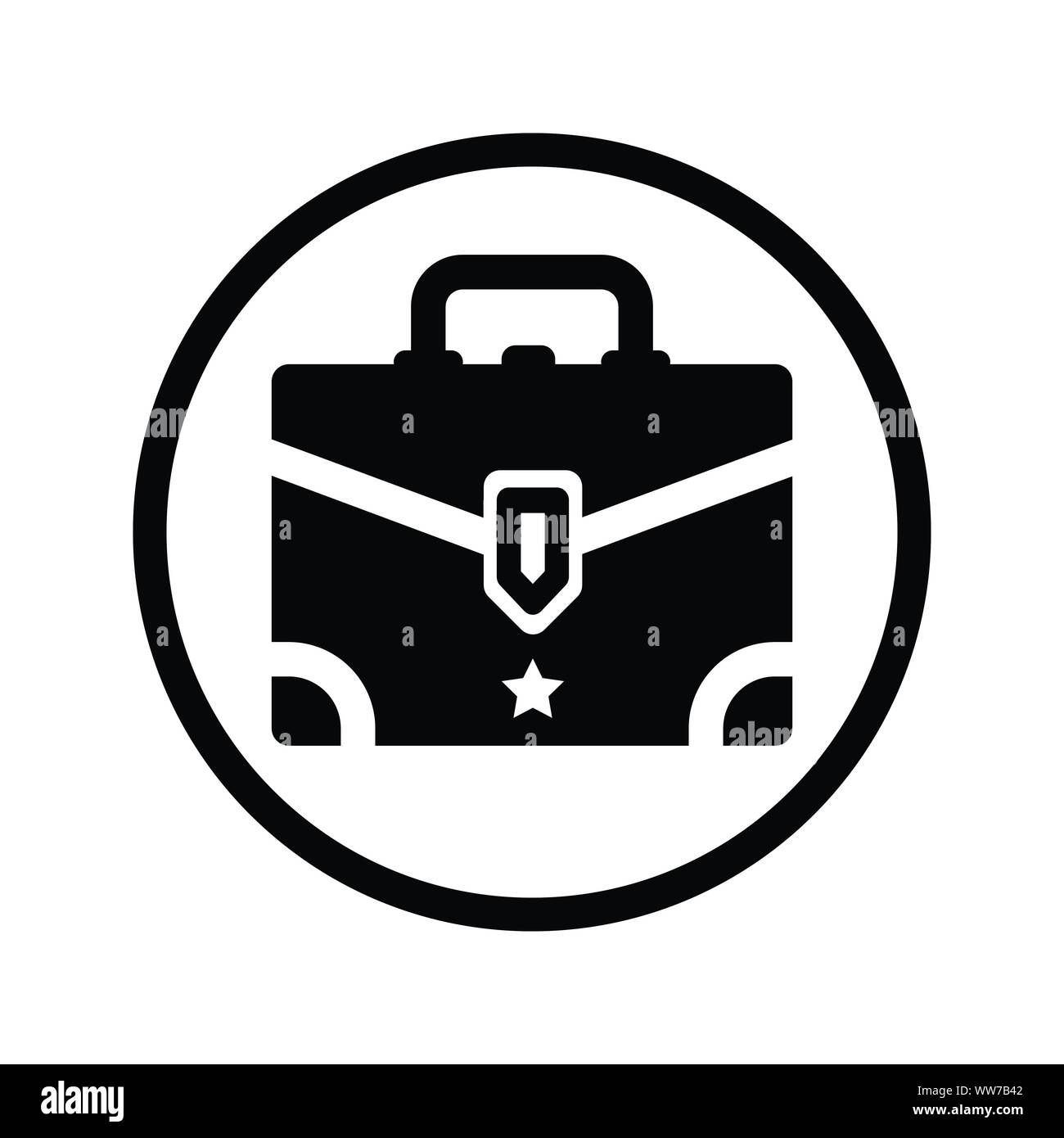 Office bag vector vectors Black and White Stock Photos & Images - Alamy