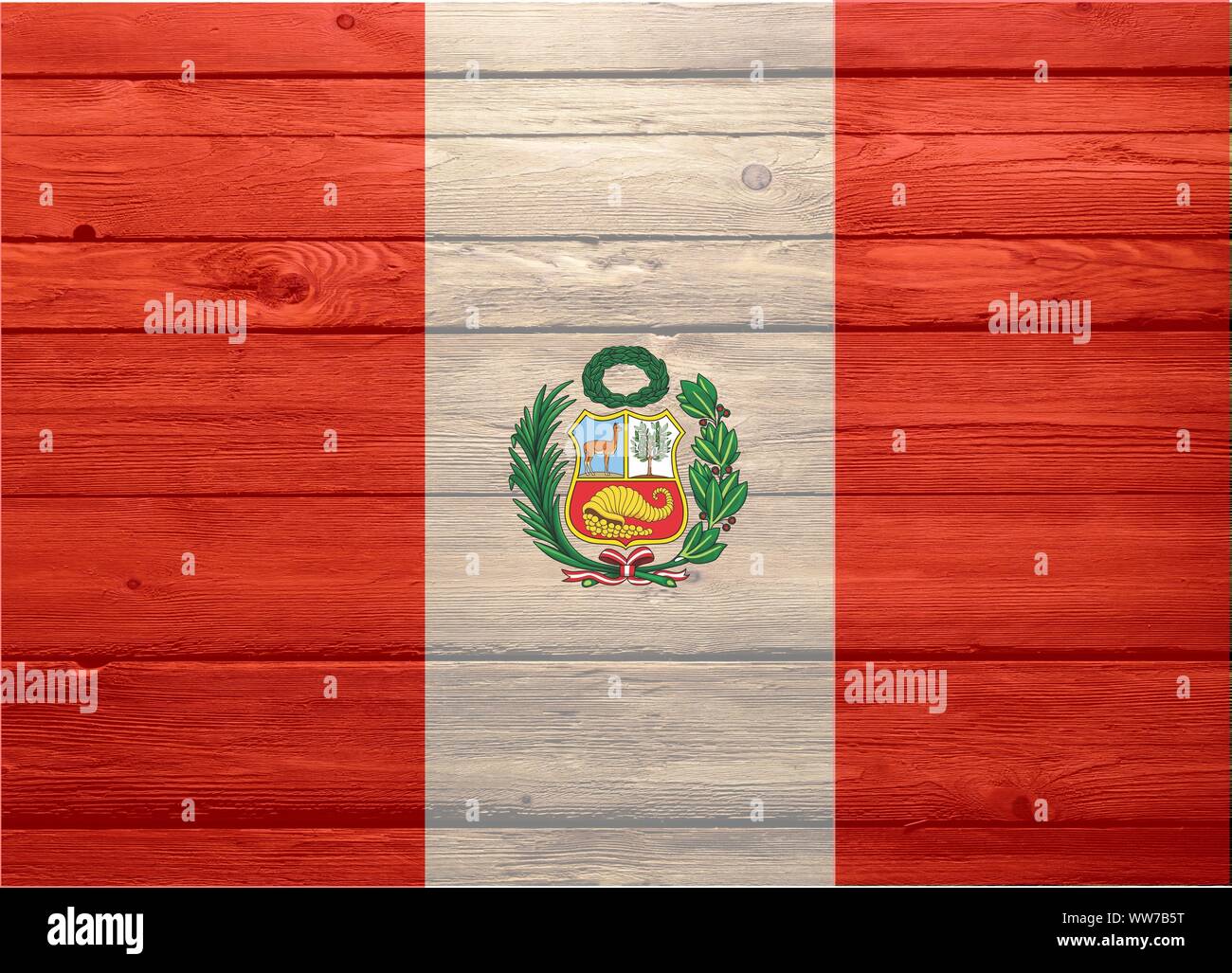 Peru flag, Peruvian flag in the colors red and white Stock Photo - Alamy