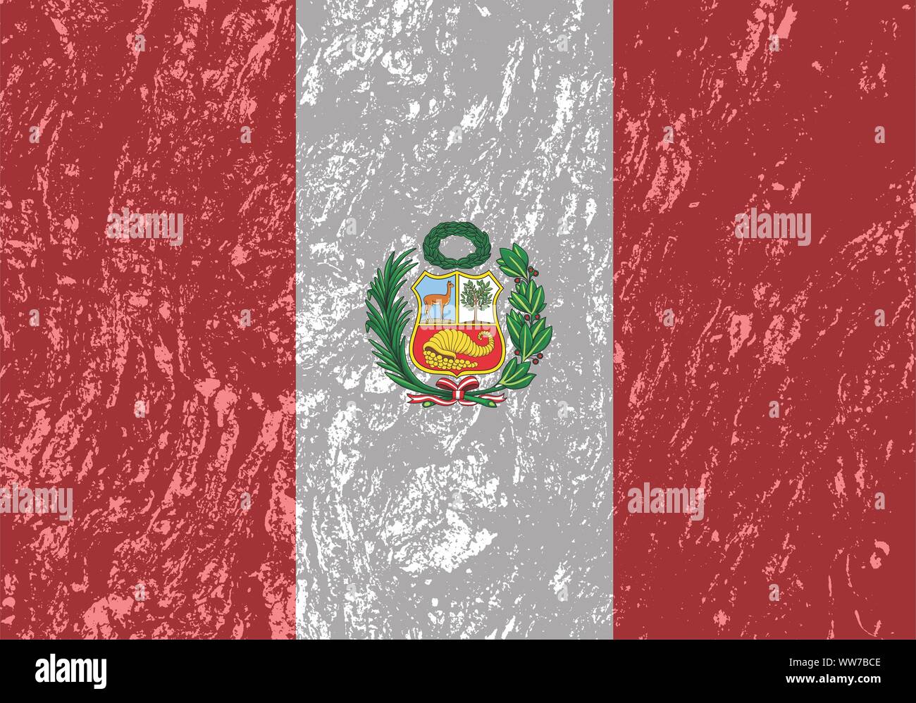 Peru flag, Peruvian flag in the colors red and white Stock Photo - Alamy