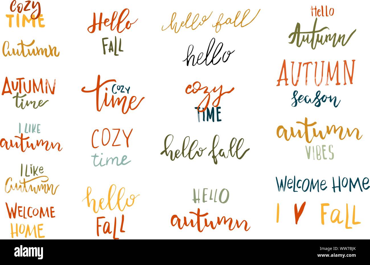 Hello love lettering hand Stock Vector Images - Alamy