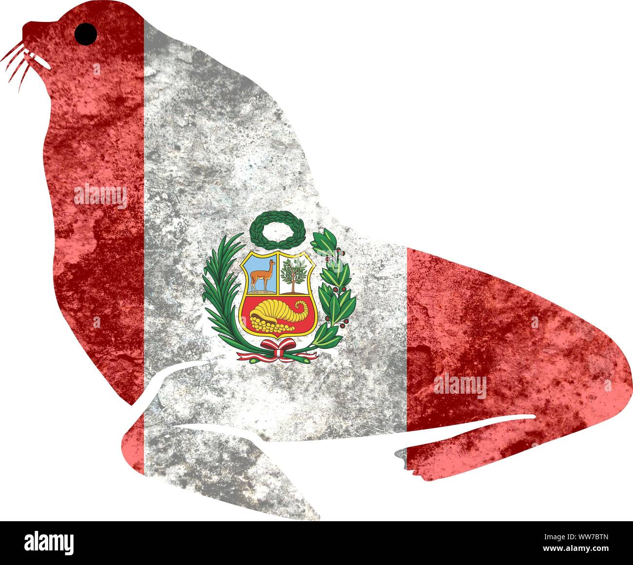 Peru flag, Peruvian flag in the colors red and white Stock Photo - Alamy
